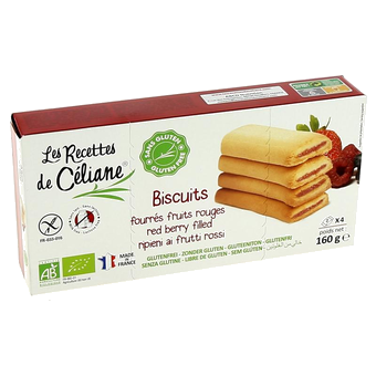 Biscuits Fourrés aux Fruits Rouges Bio - 160 g - darkoct02