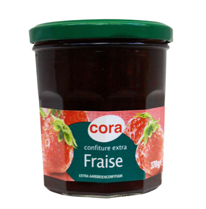 Cora confiture extra fraise 370g - Foodlux