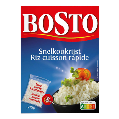 Bosto | Riz cuisson rapide | 8 min | 4 x 75 gr - darkoct02